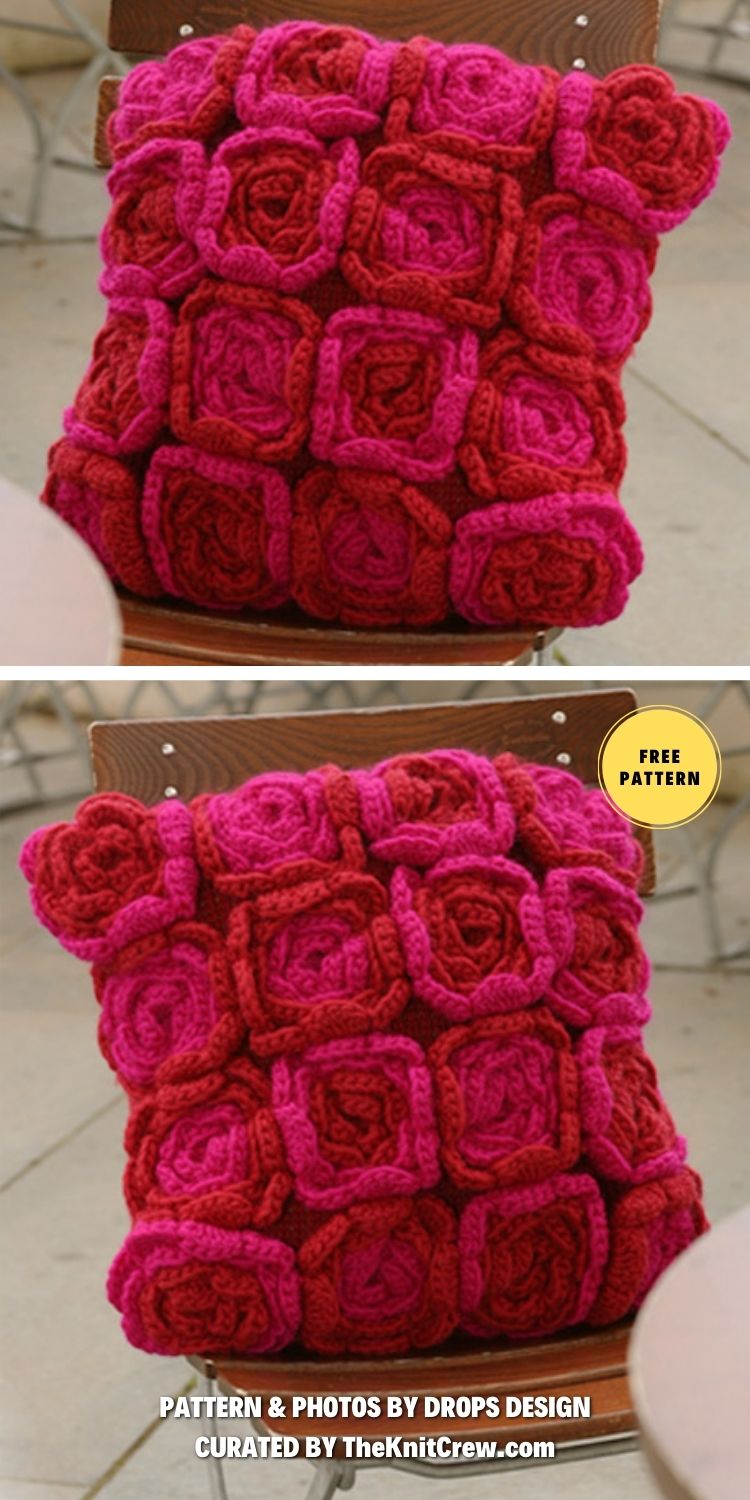 10 Beautiful Roses Knitting Patterns To Make - The Knit Crew