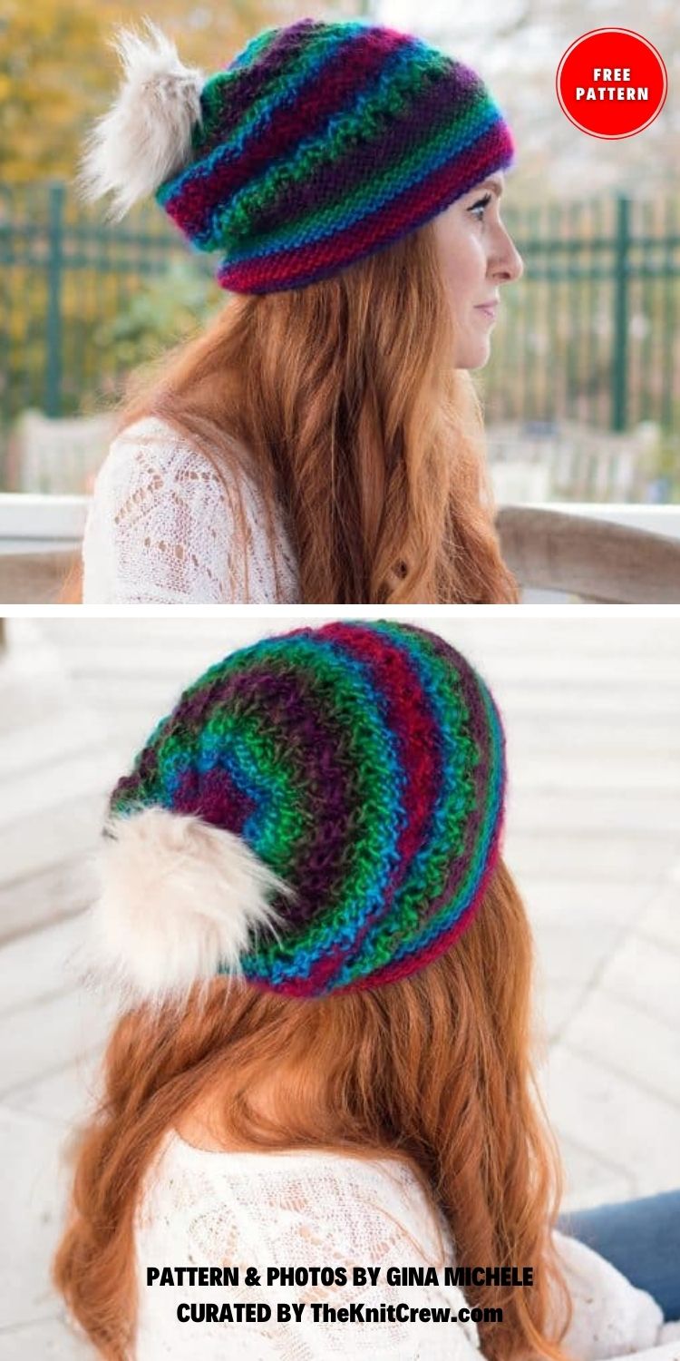 16 Free Knitted Slouchy Hat Patterns - The Knit Crew