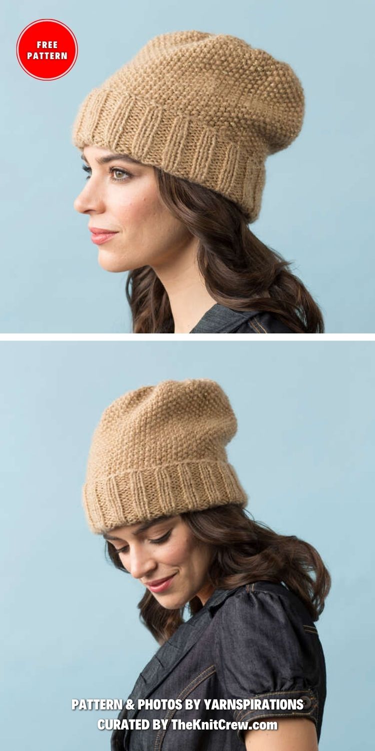 16 Free Knitted Slouchy Hat Patterns - The Knit Crew