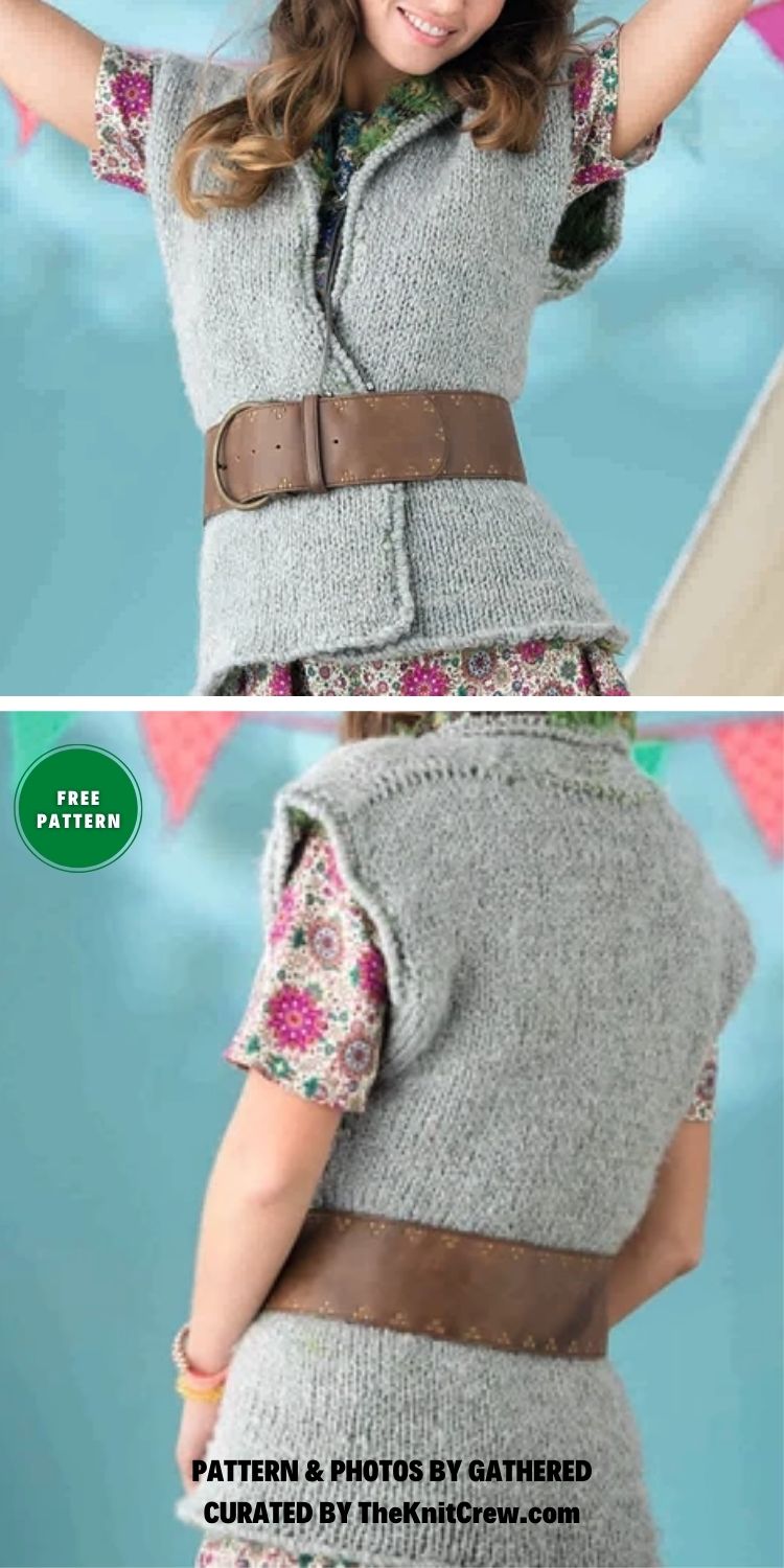13 Fashionable Knitted Waistcoat Patterns - The Knit Crew