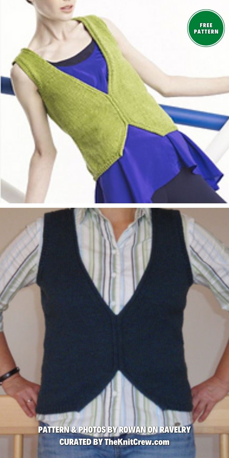 13 Fashionable Knitted Waistcoat Patterns - The Knit Crew