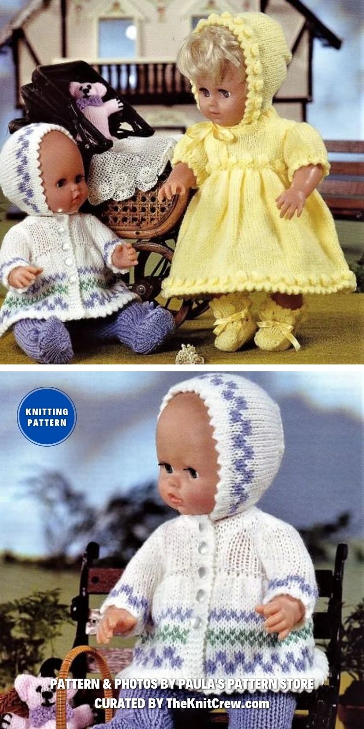13 Adorable Knitted Doll Clothes Patterns - The Knit Crew