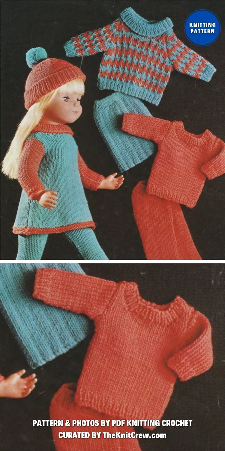 13 Adorable Knitted Doll Clothes Patterns - The Knit Crew