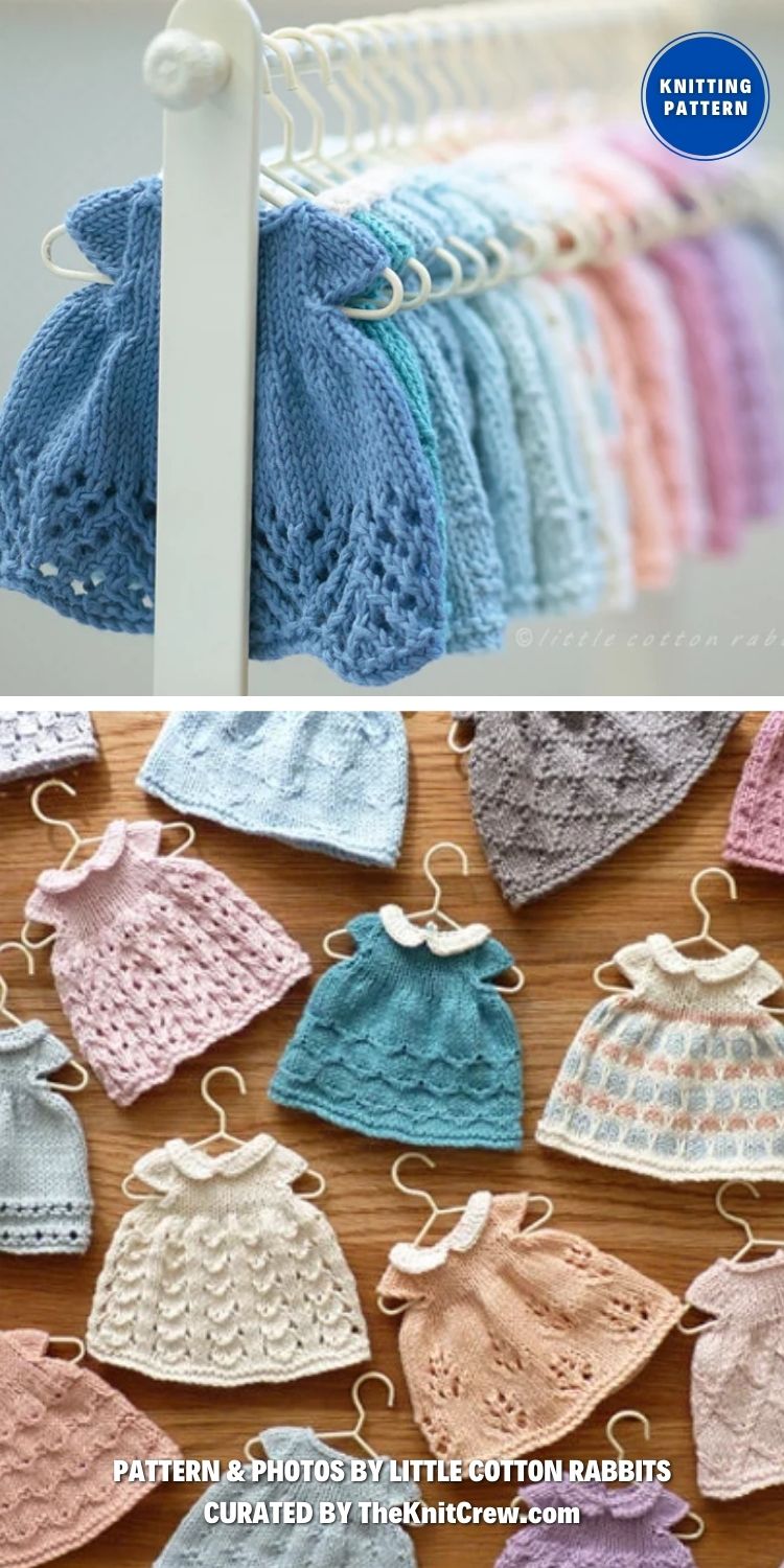 13 Adorable Knitted Doll Clothes Patterns - The Knit Crew