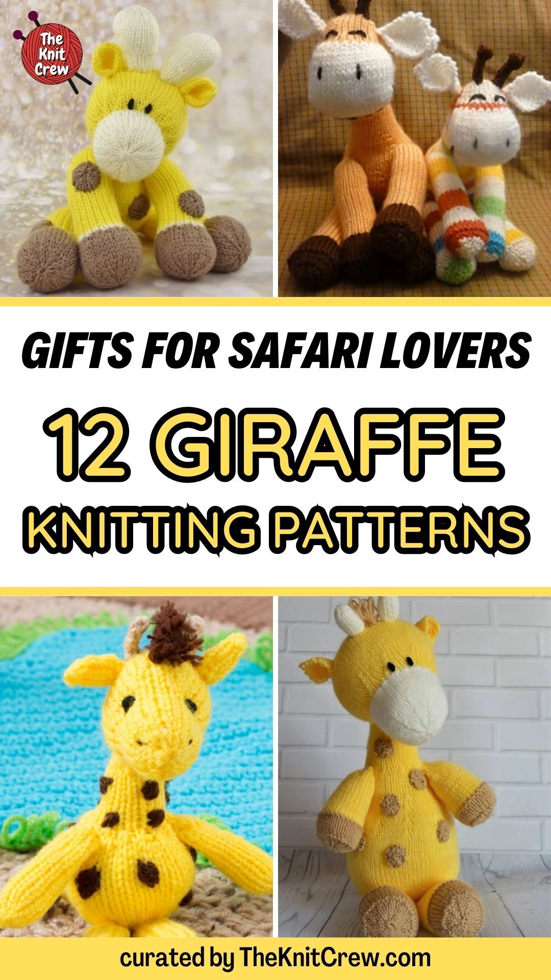 Gifts For Safari Lovers: 12 Giraffe Knitting Patterns - The Knit Crew