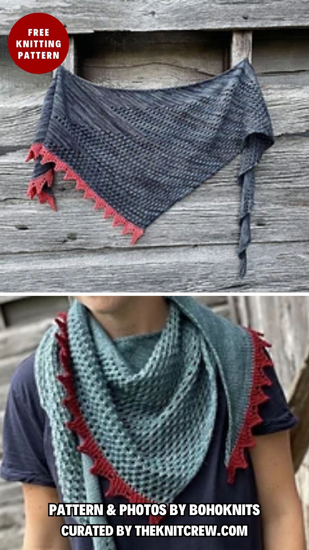 15 Gorgeous Knitting Patterns for Triangle Shawls - The Knit Crew