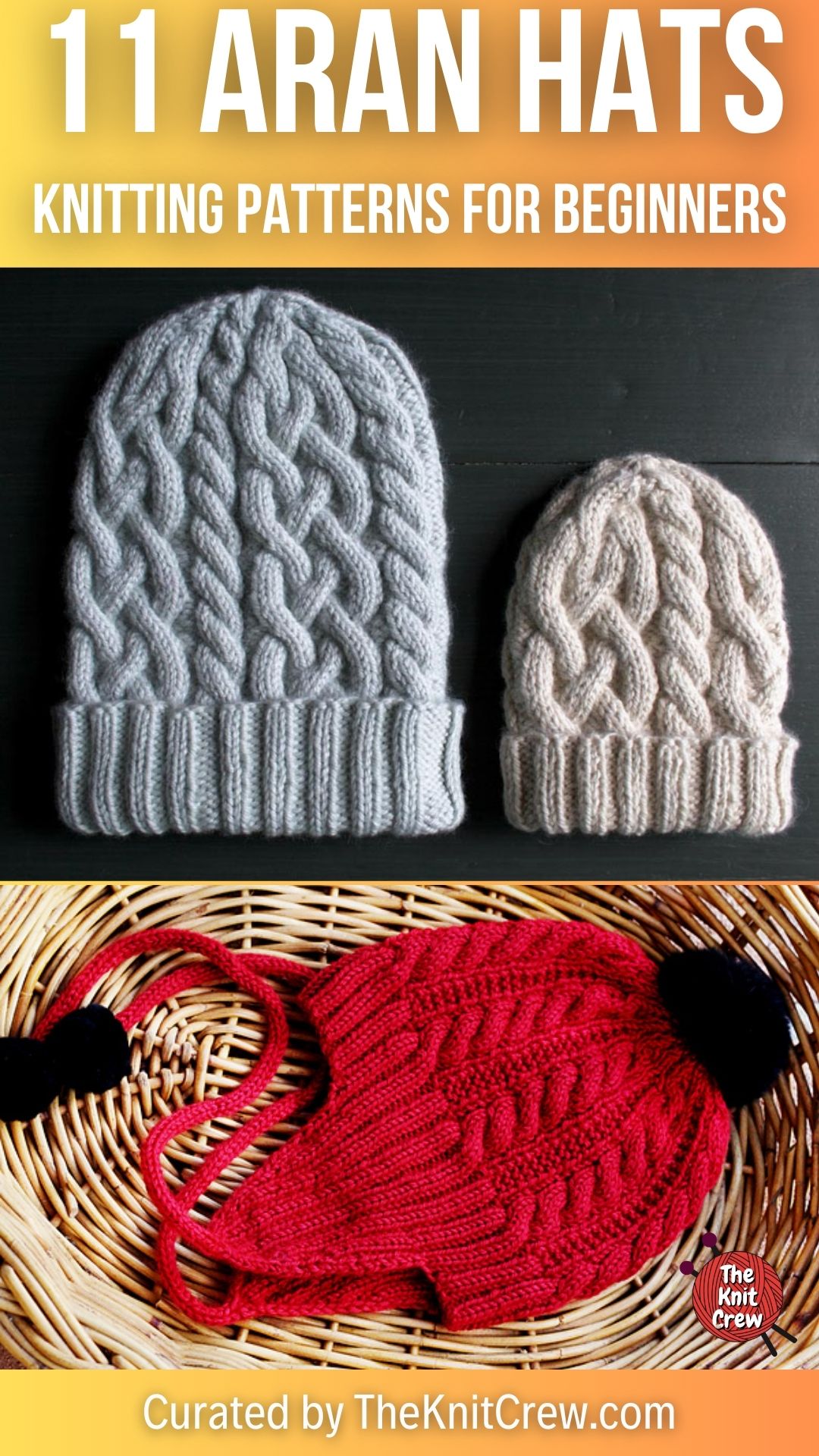 Classic and Cozy: 11 Free Knitted Aran Hat Patterns - The Knit Crew