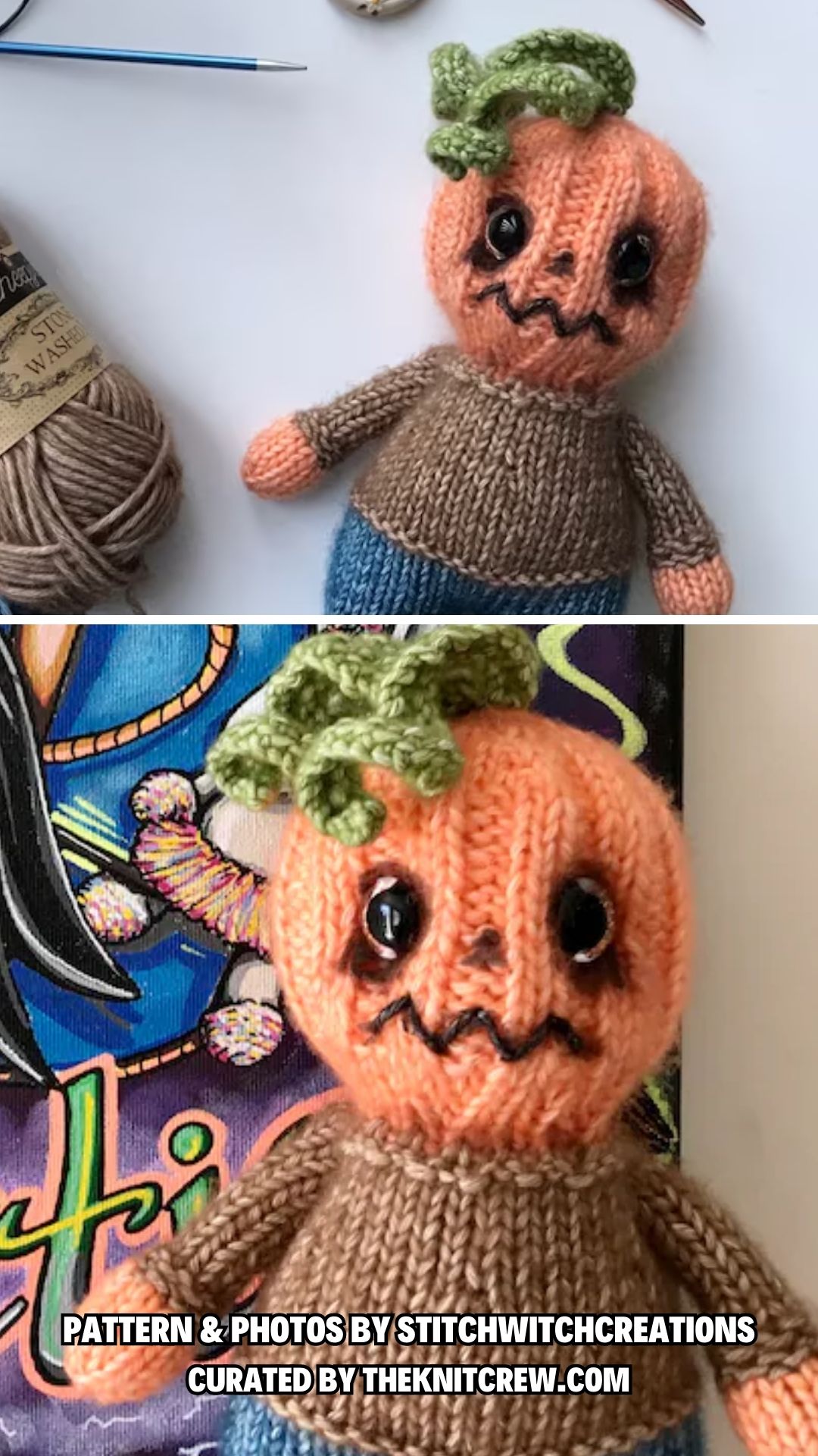 12 Spooky Jack-o-Lanterns Knitting Patterns For Halloween - The Knit Crew
