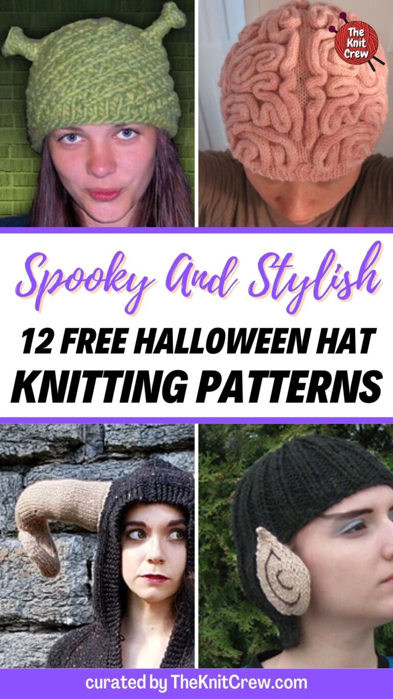 Spooky And Stylish - 12 Free Halloween Hat Knitting Patterns - The Knit ...
