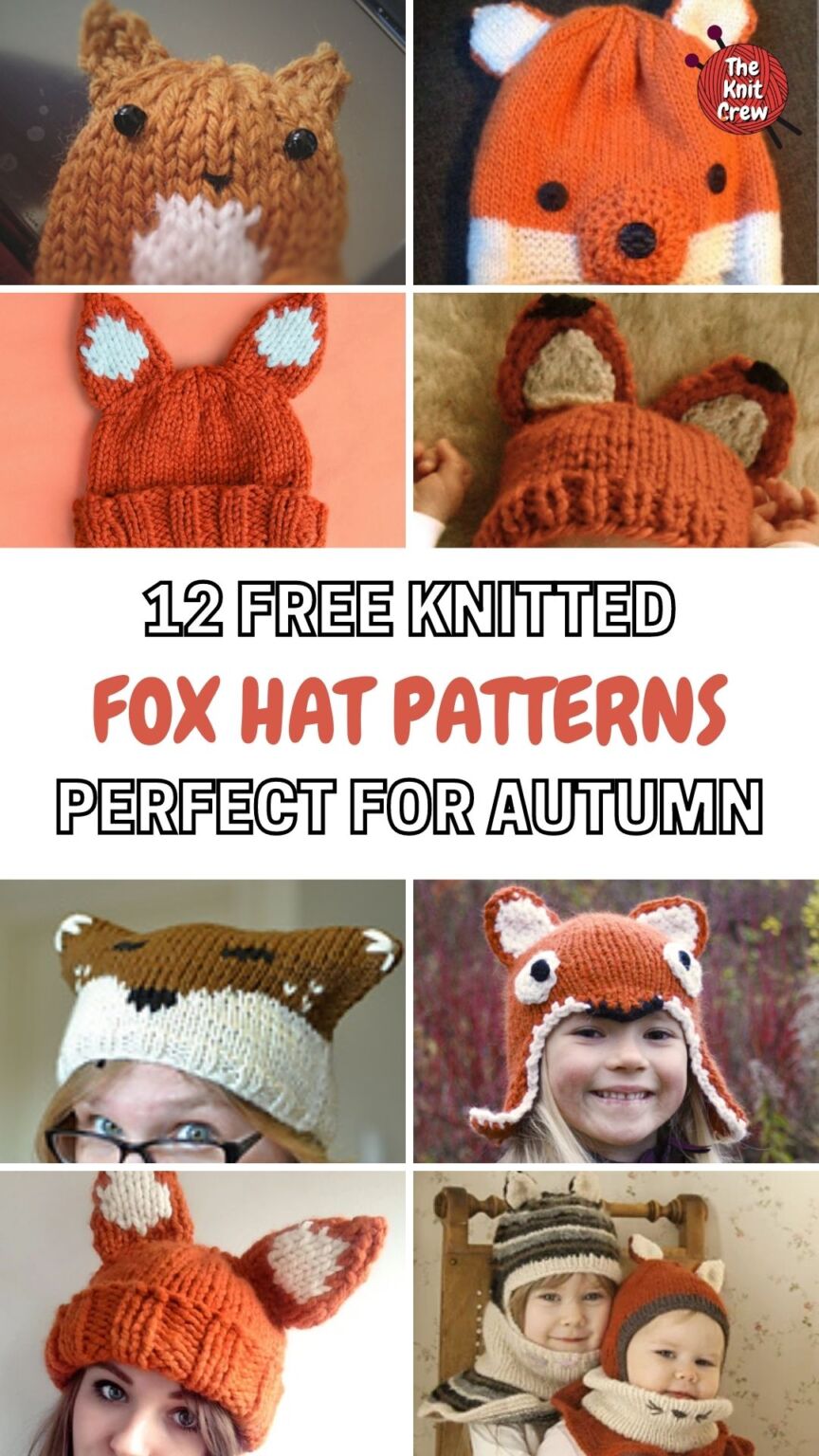 12 Free Adorable Fox Hats Knitting Patterns For Kids and Adults - The ...