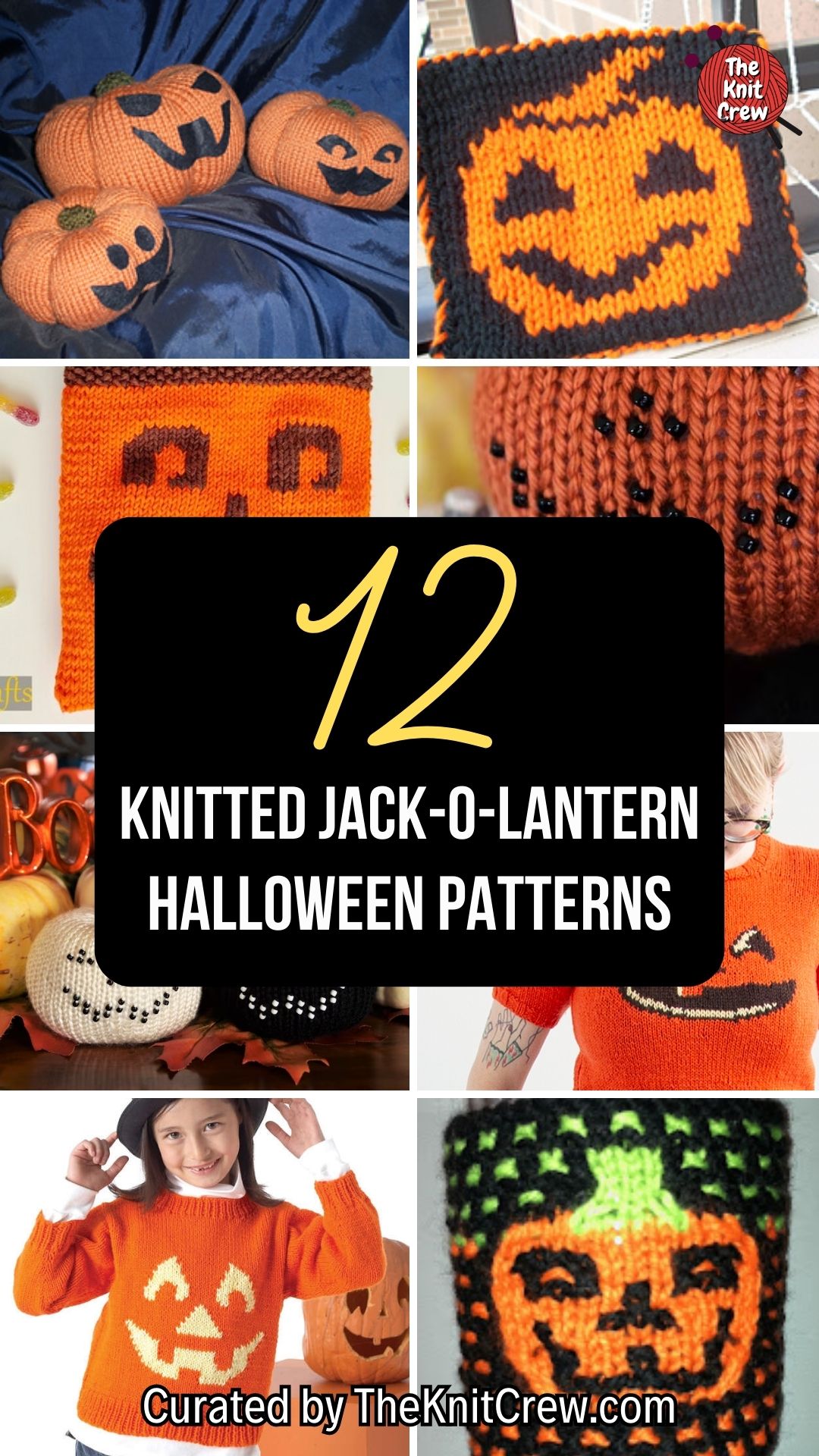 12 Spooky Jack-o-Lanterns Knitting Patterns For Halloween - The Knit Crew