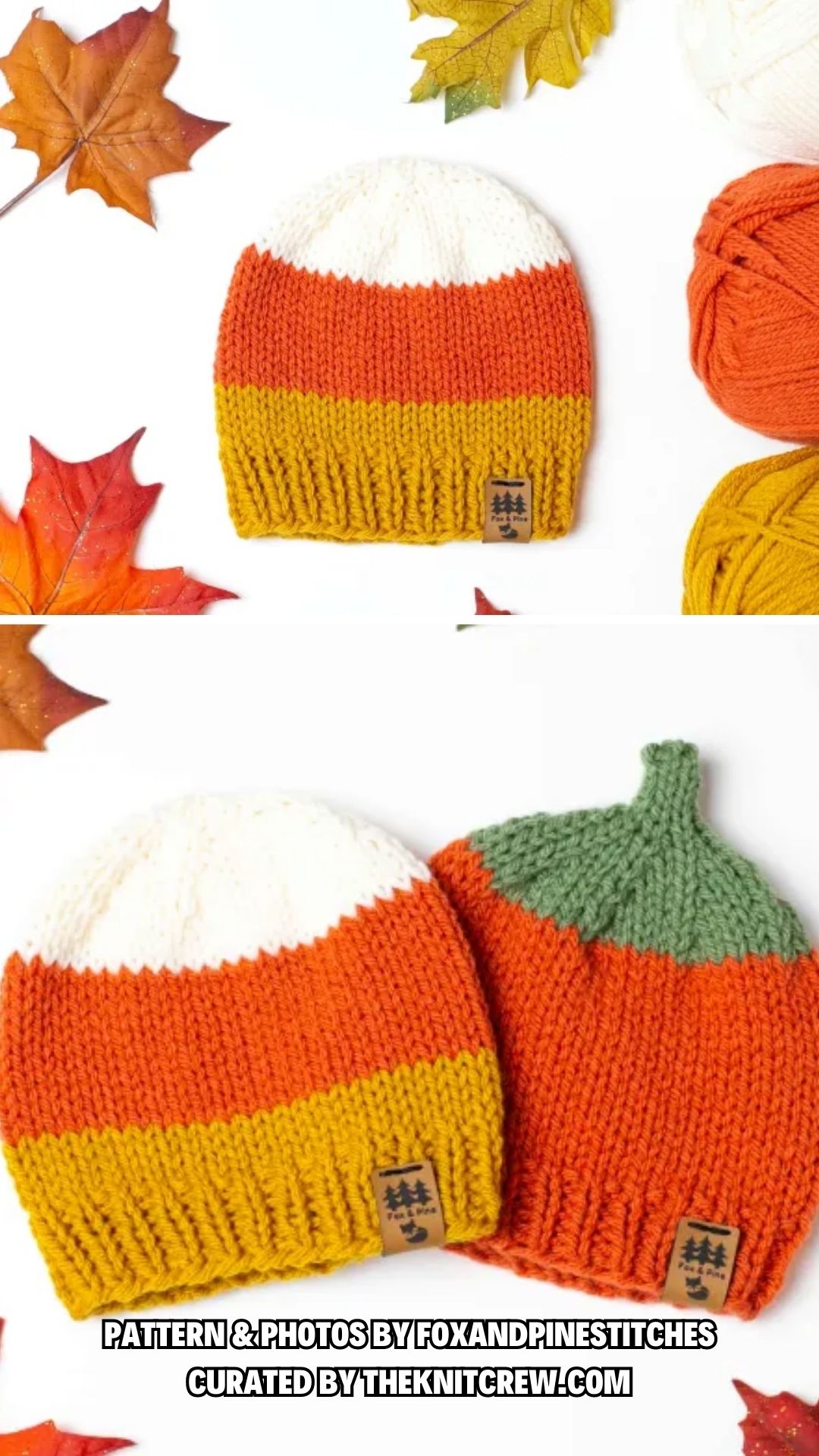 13 Free Knitting Candy Corn Patterns For The Autumn Season - The Knit Crew