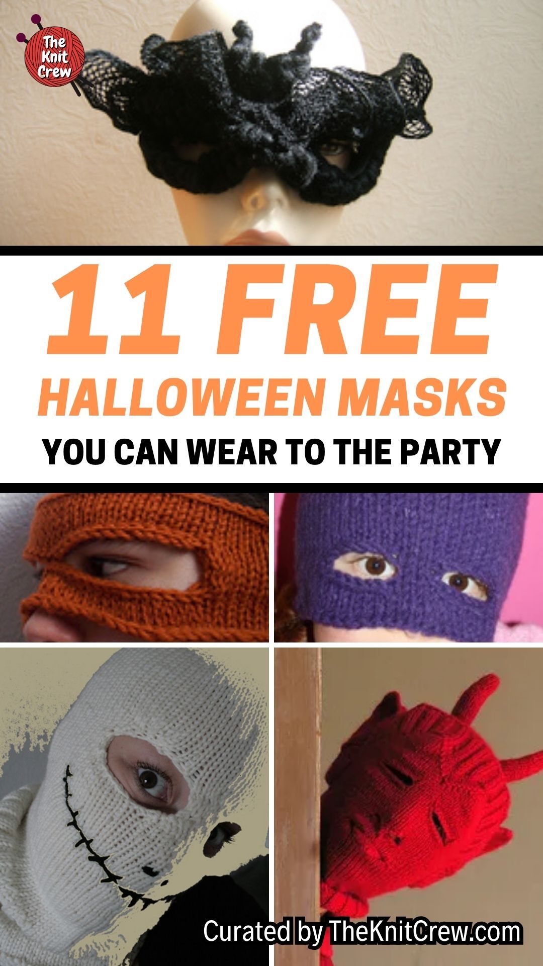 11 Free Halloween Masks You Can Wear To The Party - The Knit Crew