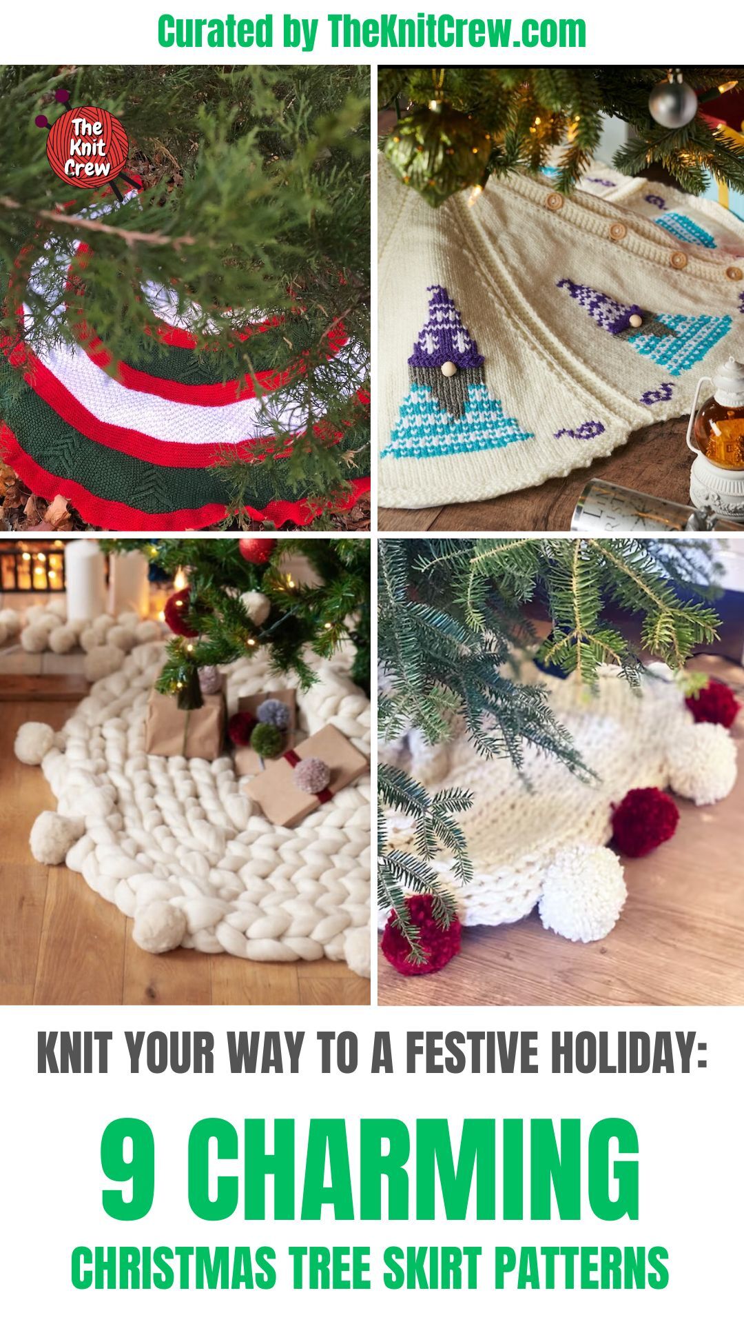 Knit Your Way to a Festive Holiday: 9 Charming Christmas Tree Skirt ...