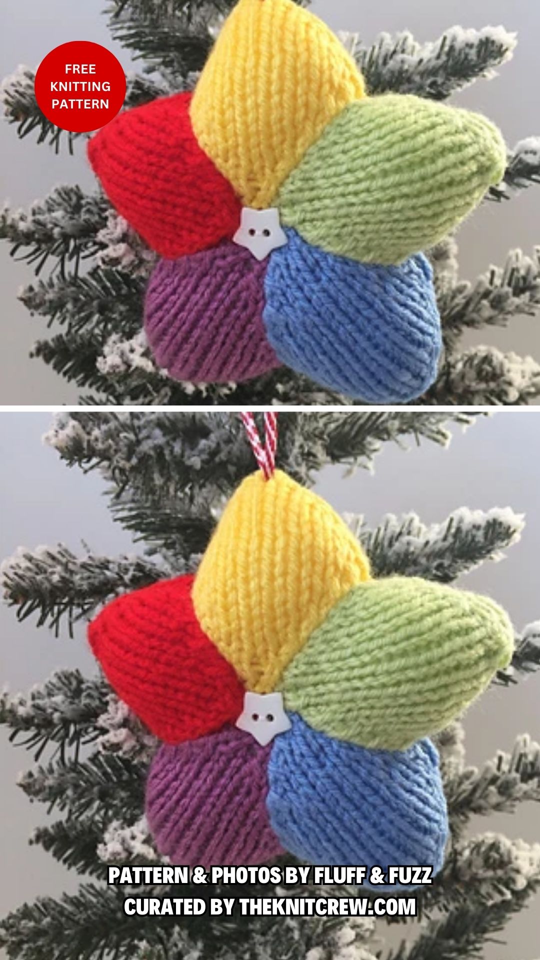 13 Free Knitting Star Decoration Patterns For Christmas - The Knit Crew