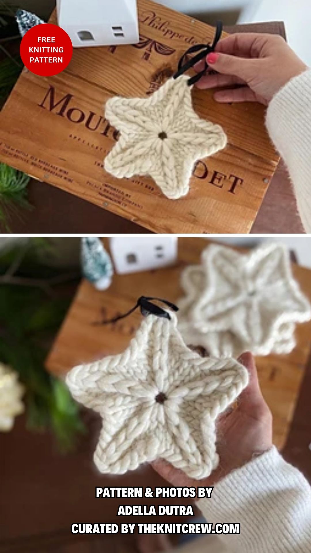 13 Free Knitting Star Decoration Patterns For Christmas - The Knit Crew