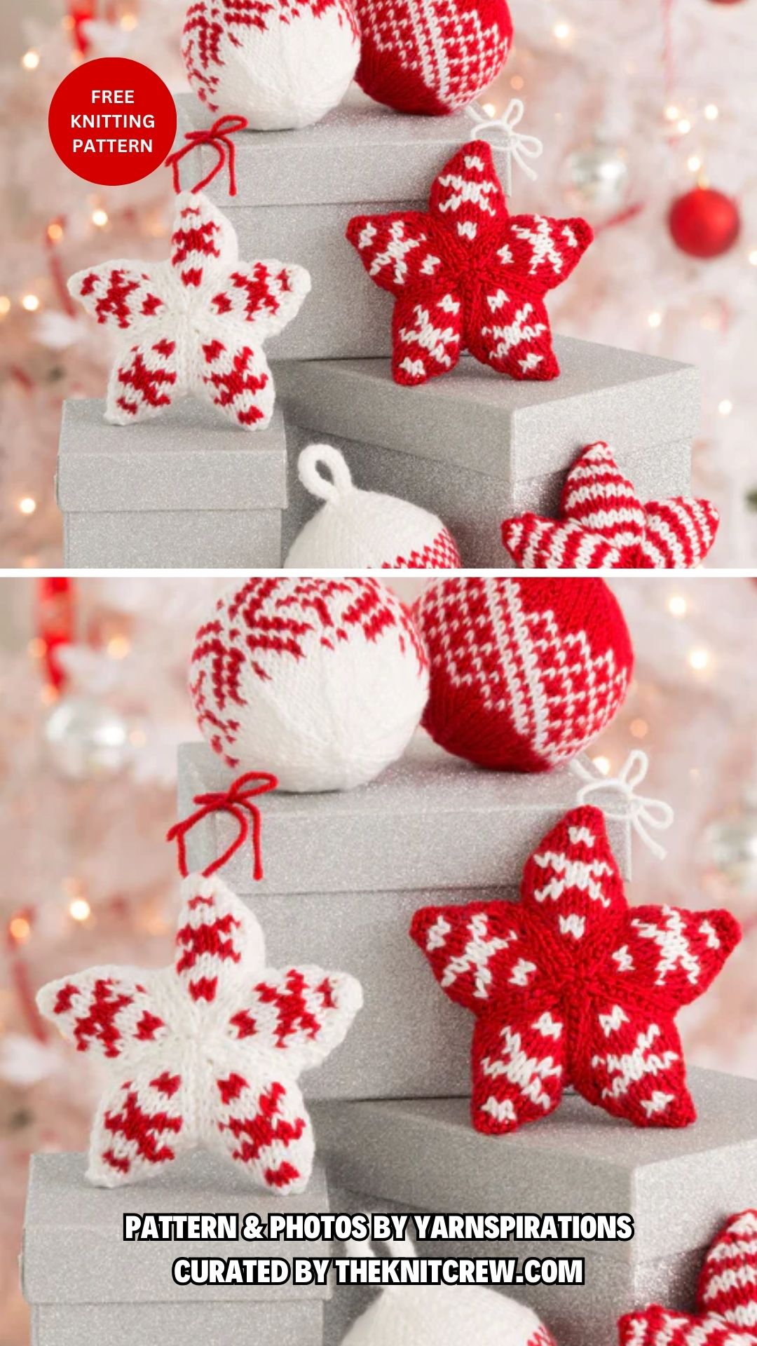 13 Free Knitting Star Decoration Patterns For Christmas - The Knit Crew