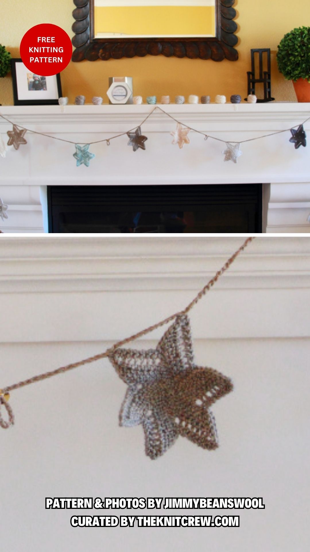 13 Free Knitting Star Decoration Patterns For Christmas - The Knit Crew