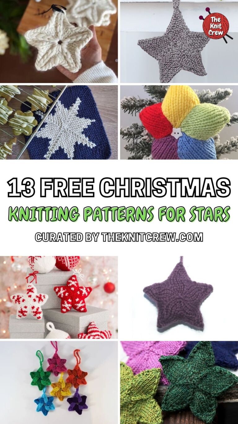 13 Free Knitting Star Decoration Patterns For Christmas - The Knit Crew